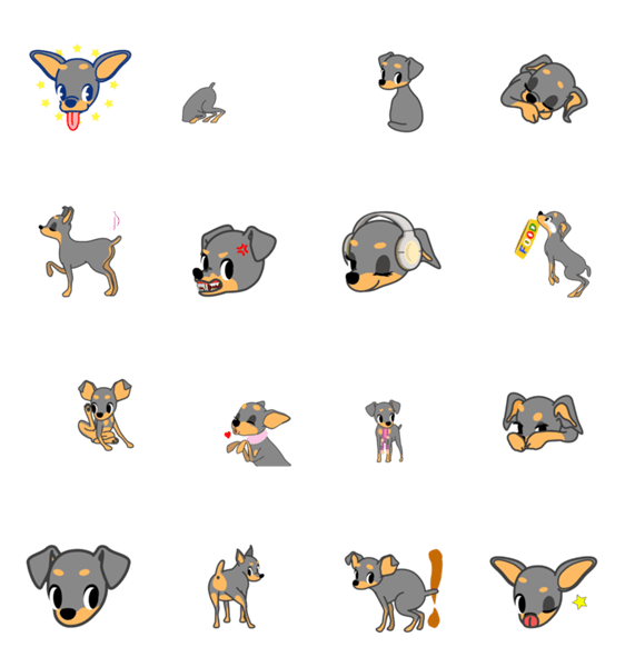 動く ミニピンらぶ corrected version LINEスタンプマニアクリエイターズスタンプ