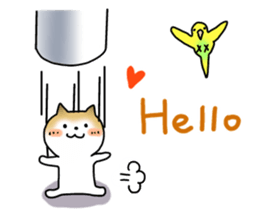 Let's join! A Japanese dog, Maru by Honobono sticker #807328