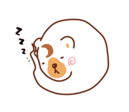 Japanese Bear "Buguma" by Mikkoro sticker #1259039