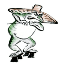 Japanese frog caricature by Studio A Co., Ltd.