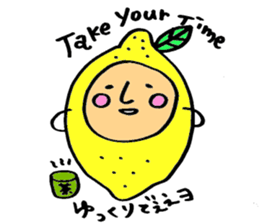Let's talk in English with Lemon by tama&tamako sticker #1689379