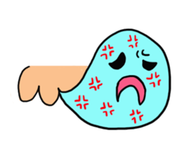 Nasal mucus people by makoemon sticker #2436578