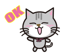 Nyabu of beloved cat by White Cat sticker #2647075