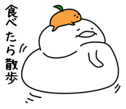 Mr.Kagami-mochi And Mrs. Mikan by Monta sticker #2737816