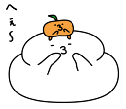 Mr.Kagami-mochi And Mrs. Mikan by Monta sticker #2737834