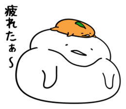 Mr.Kagami-mochi And Mrs. Mikan by Monta sticker #2737841