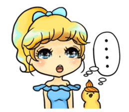 Girls talking sticker by kefuko