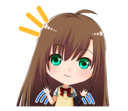 "Visualization girl" Hayu-chan stickers by Hirosekou sticker #3108840