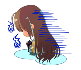 "Visualization girl" Hayu-chan stickers by Hirosekou sticker #3108844