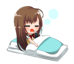 "Visualization girl" Hayu-chan stickers by Hirosekou sticker #3108846