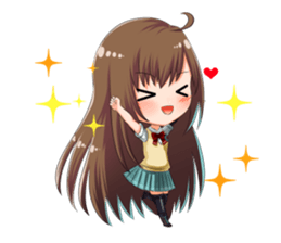 "Visualization girl" Hayu-chan stickers by Hirosekou sticker #3108861