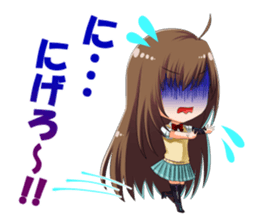 "Visualization girl" Hayu-chan stickers by Hirosekou sticker #3108863
