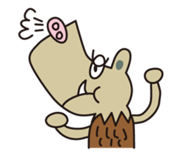 Wild boar and pig by TheShimones sticker #3118079