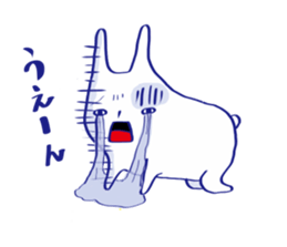 Usako in the Japanese syllabary by uchimomo sticker #3289380