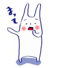 Usako in the Japanese syllabary by uchimomo sticker #3289404