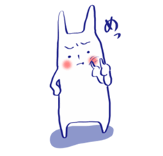 Usako in the Japanese syllabary by uchimomo sticker #3289407