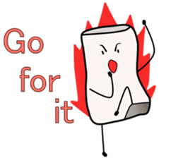 Toilet Paper Tube English version by kanimisonasu sticker #3339118