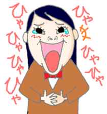 Japanese high school student, TURU. by Monte Carlo sticker #4024784