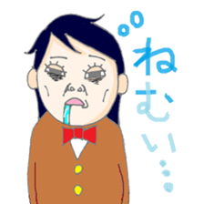 Japanese high school student, TURU. by Monte Carlo sticker #4024785