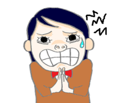 Japanese high school student, TURU. by Monte Carlo sticker #4024794