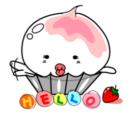 rice cake chan by momonga sticker #4448128