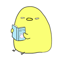 chick chicken life by tobari sticker #4545142