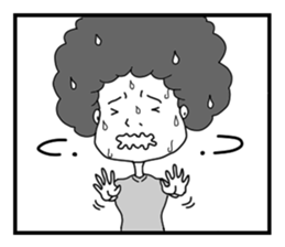 One-panel comic by shinji kazuhide sticker #4563552