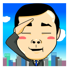 cute salaryman Sticker by k-style design