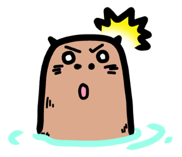 Capybara hot tub by PIM sticker #4917260