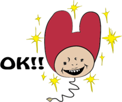 Balloon OJISAN english by orion sticker #5104616