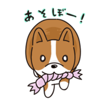 life of Welsh Corgi by plsk sticker #5131753