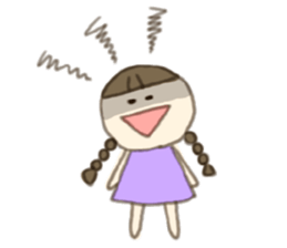 kurumi of the braid hair by yatabe sticker #5244479