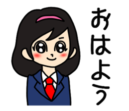 Female senior high school student by cosotto sticker #5277596