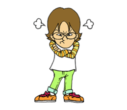 chibi chara friends by ogura haruki sticker #5494359