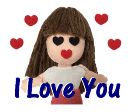 KAWAII! Felt Dole English ver.02 by Hiy sticker #5525623