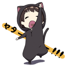 Kigurumi cat kun by Kazuya Ito sticker #5901957