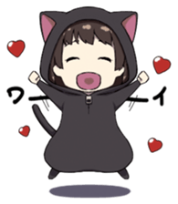 Kigurumi cat kun by Kazuya Ito sticker #5901958