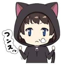 Kigurumi cat kun by Kazuya Ito sticker #5901965