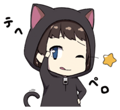 Kigurumi cat kun by Kazuya Ito sticker #5901967