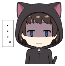 Kigurumi cat kun by Kazuya Ito sticker #5901971