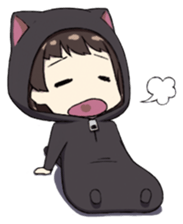 Kigurumi cat kun by Kazuya Ito sticker #5901978