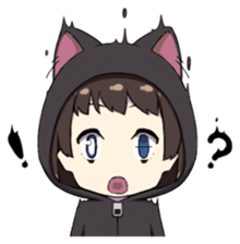 Kigurumi cat kun by Kazuya Ito sticker #5901986