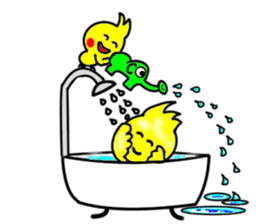 Cute "Chibi" and "Pee-kun" Okapi 2 by Akinori sticker #6762511