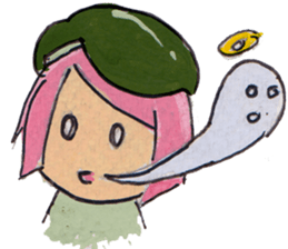 Little Girl in the world : She is naive by Kris Ferry sticker #6852801