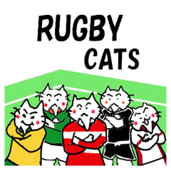rugby cats by shaunj