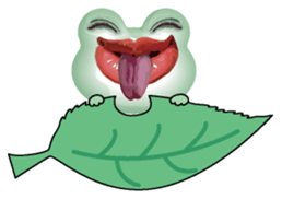 Frog of the big mouth 2 silent by Yoshihiro Ko sticker #7734969