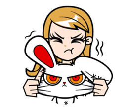 ayupan x Bloody Bunny by 2Spot Studio sticker #7780159