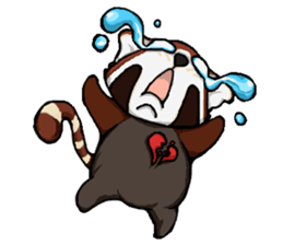 lesser panda (life) by JUN WEI sticker #8015102