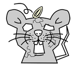 Laboratory mouse: The Virtuous mouse by JY Chien sticker #8061167