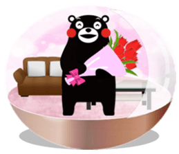 KUMAMON sticker(snow dome ver) by perakawa
